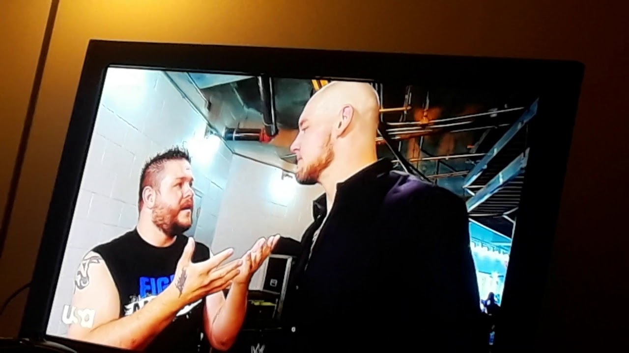Raw: Kevin Owens and Constable Baron Corbin Backstage Segment - YouTube
