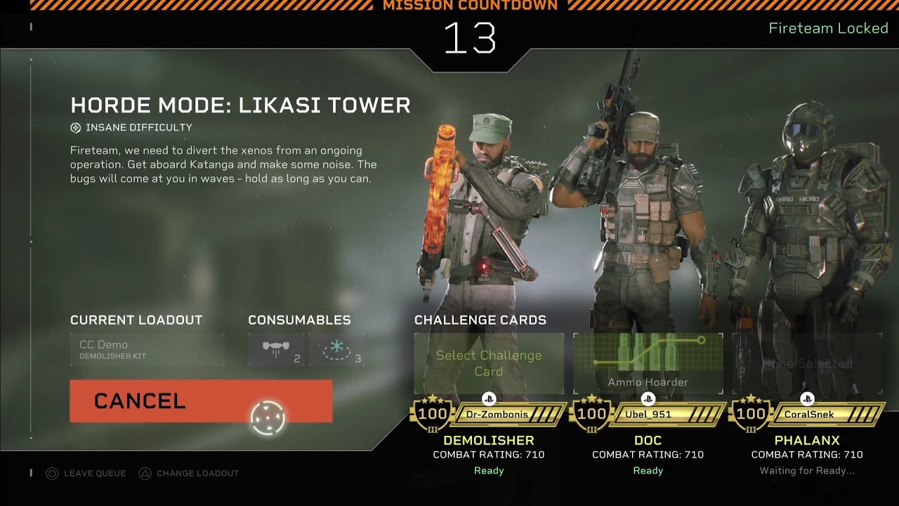 Aliens: Fireteam Elite (PS5) Insane - Likasi Tower Demolisher M95 ...