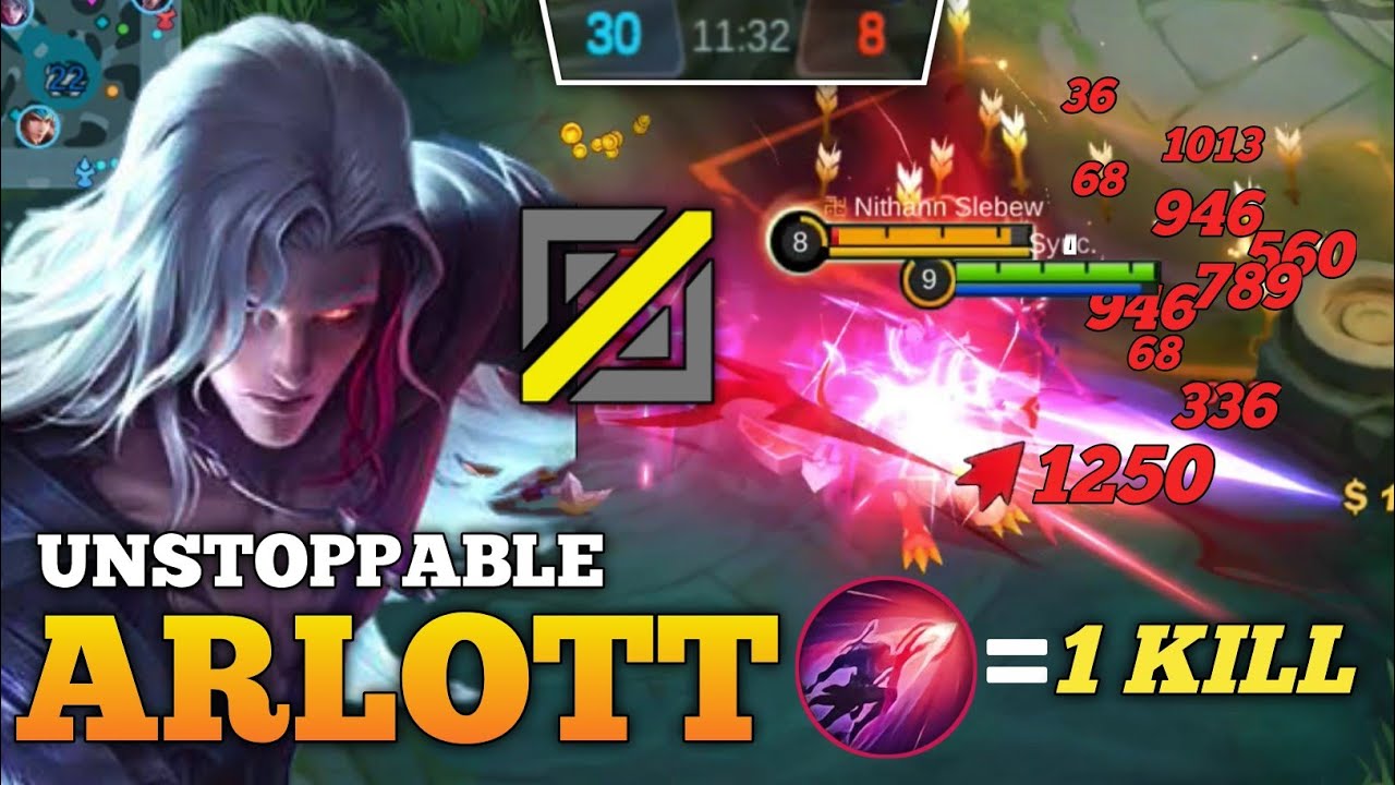 ARLOTT BRUTAL DAMAGE! | ENEMY THOUGHT I'M USING CHEAT | MLBB - YouTube