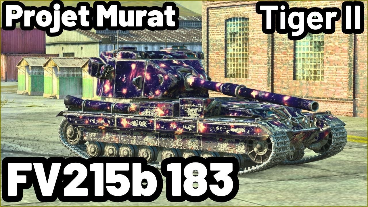 FV215b 183, Projet Murat, Tiger II | WOT Blitz Pro Replays - YouTube