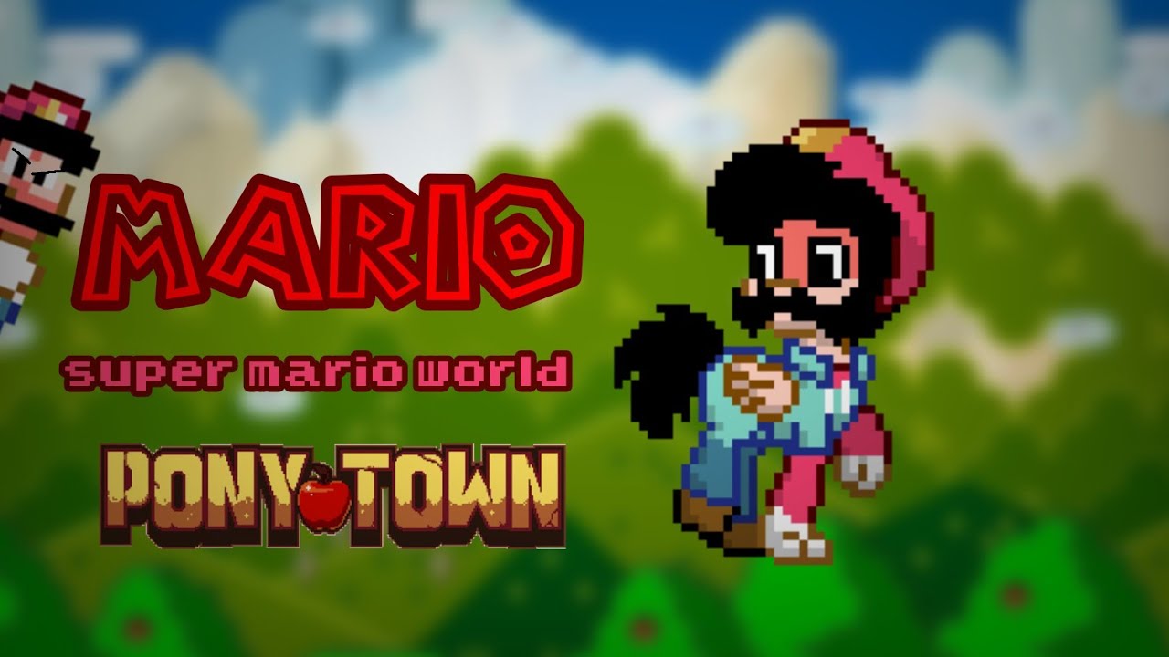 🌟SKIN SUPER MARIO WORLD🌟 "MARIO" TUTORIAL | pony town - YouTube