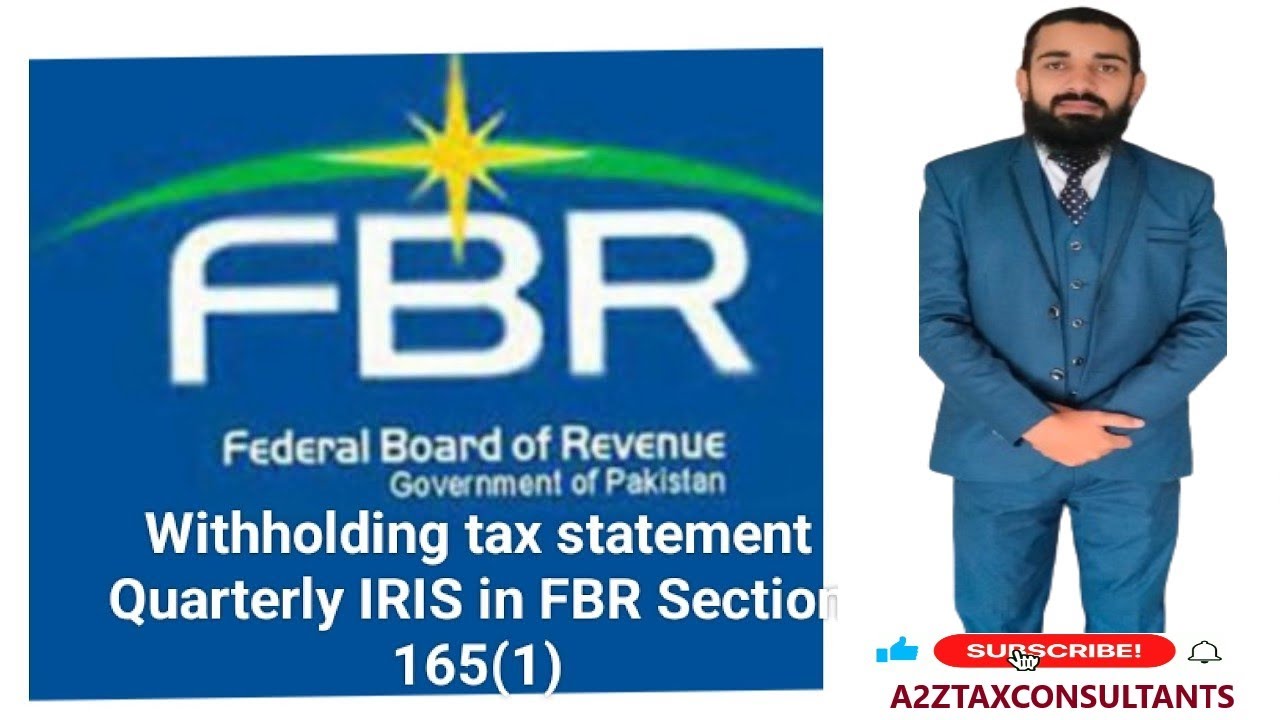 How To File Withholding Statement Section 165 | Quarterly Statement ...