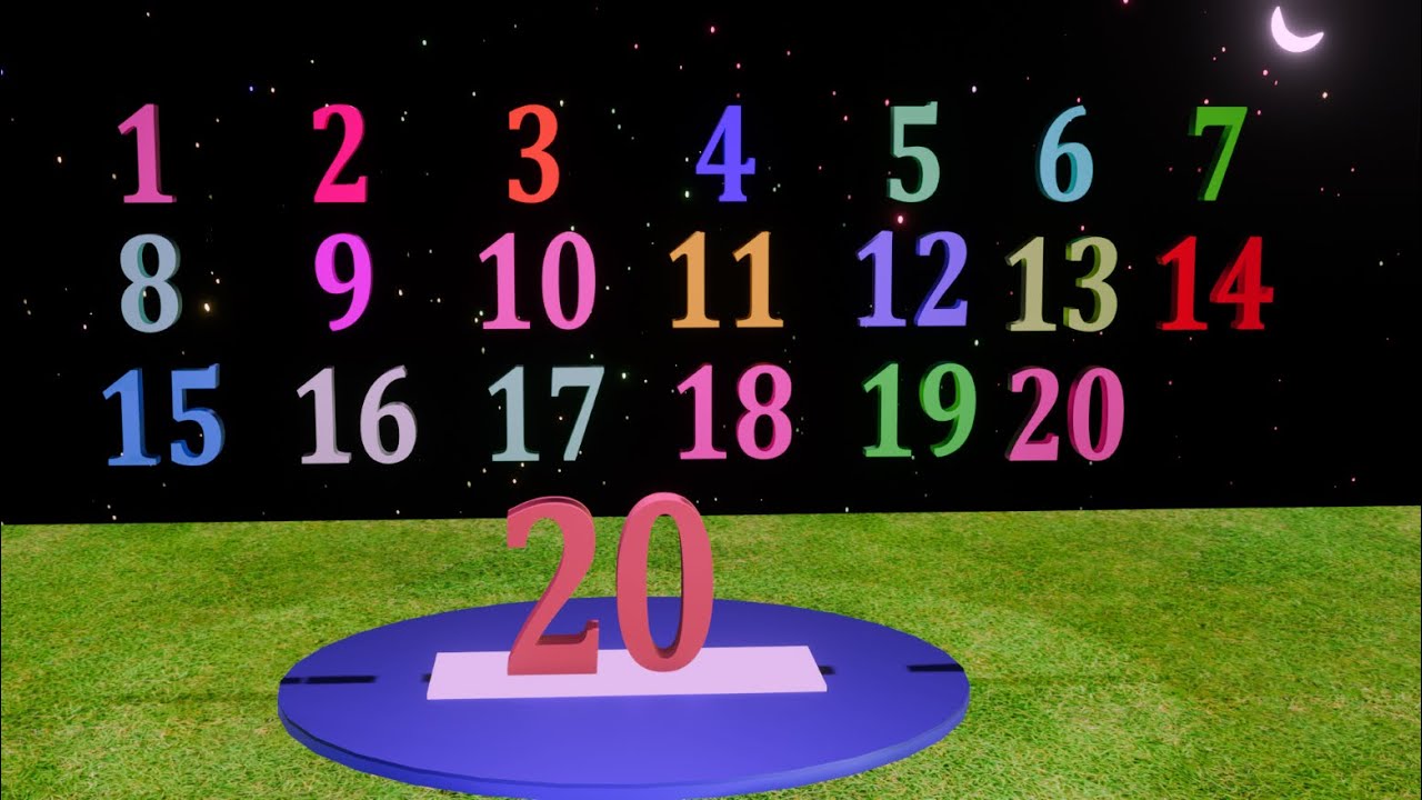 Counting 1 to 20 | Counting for Kids | Counting song 1 to 20 | Count to ...