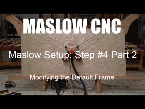 Maslow CNC Setup: Modifying the Default Frame - YouTube