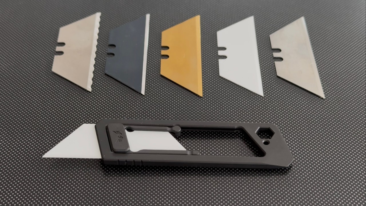 World's Slimmest Open Frame Utility Knife - YouTube