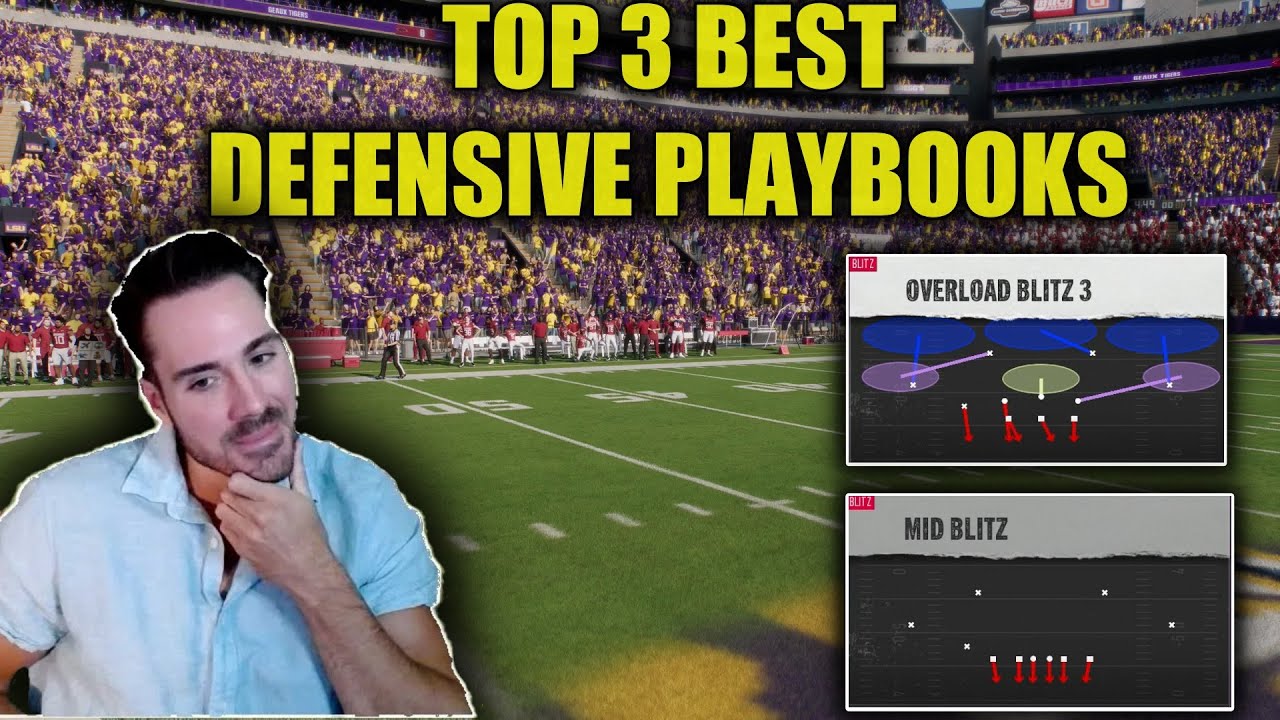 TOP 3 BEST DEFENSIVE PLAYBOOKS IN COLLEGE FOOTBALL 25! - YouTube