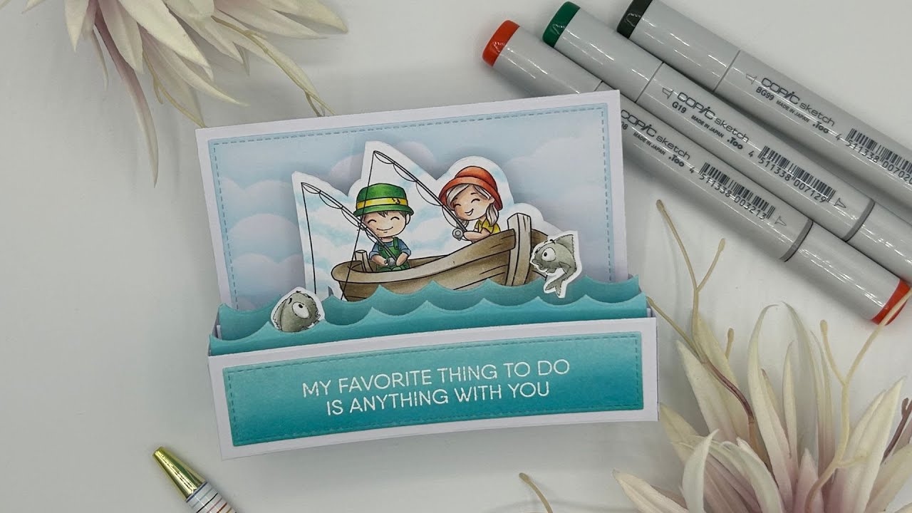 Super Simple Box Card for Fish Lovers - YouTube