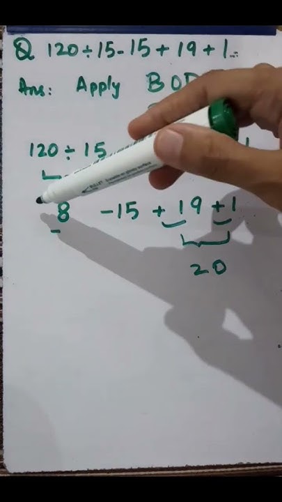 Applying BODMAS. - YouTube