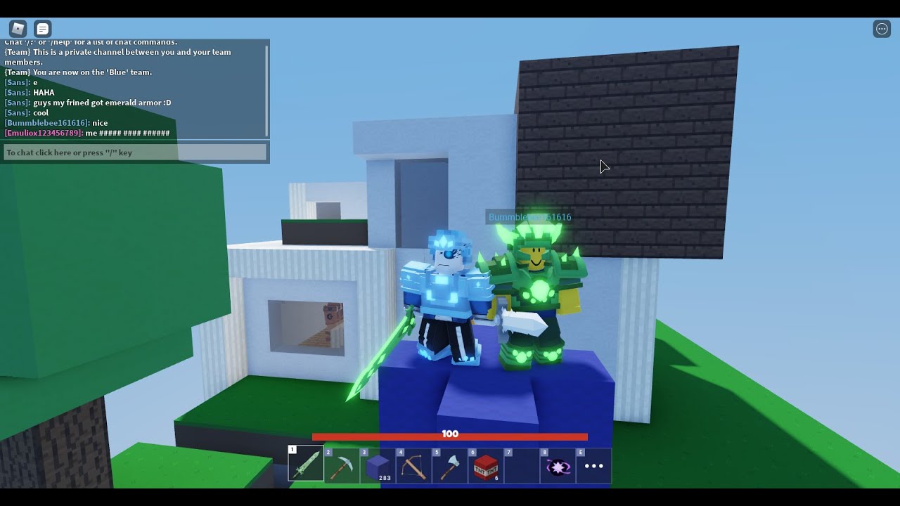 Emerald armor????? (bed wars) - YouTube