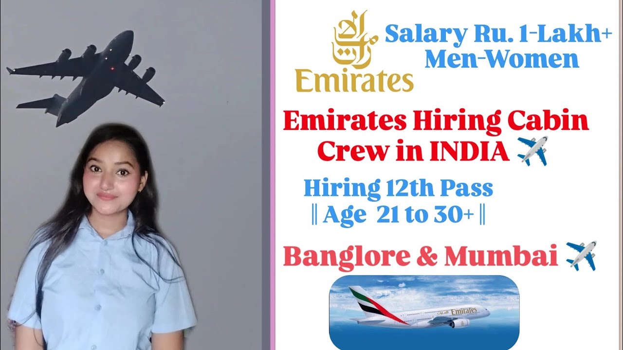 Emirates Hiring In India ️....|| Cabin Crew ||Highest paying Job ...