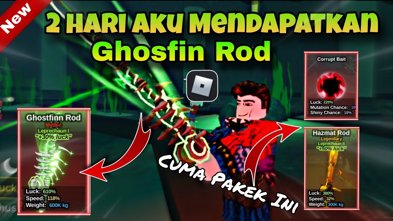 CARA MENDAPATKAN GHOSFINN ROD DI FISH IT !ROBLOX - YouTube
