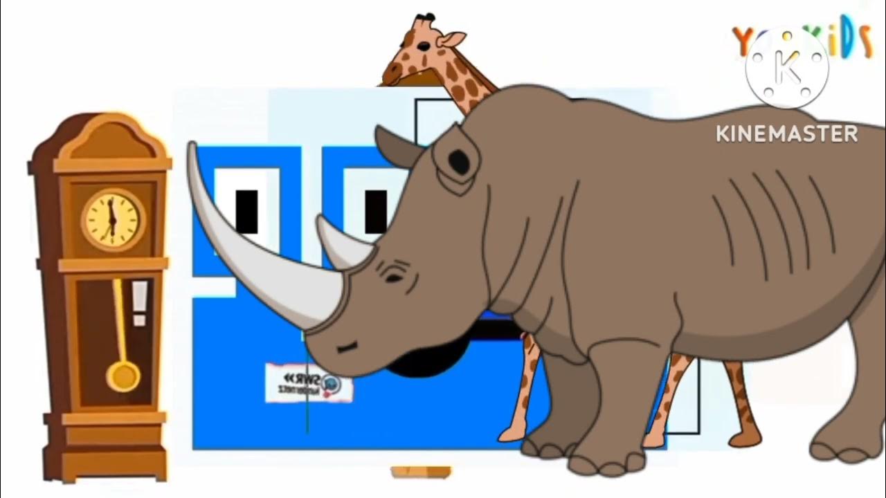 The Rhino Broke The Clock Hickory Dickory Dock - YouTube