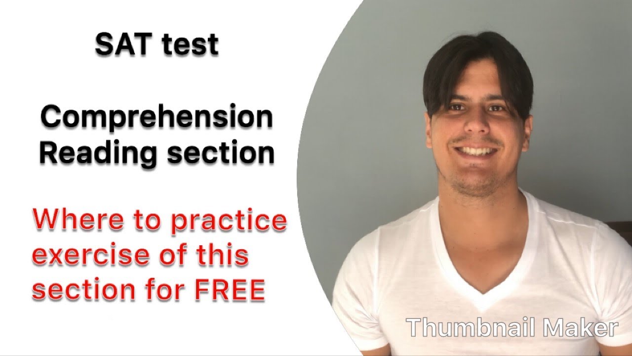 SAT test - Reading comprehension- exercise of this section for FREE ...