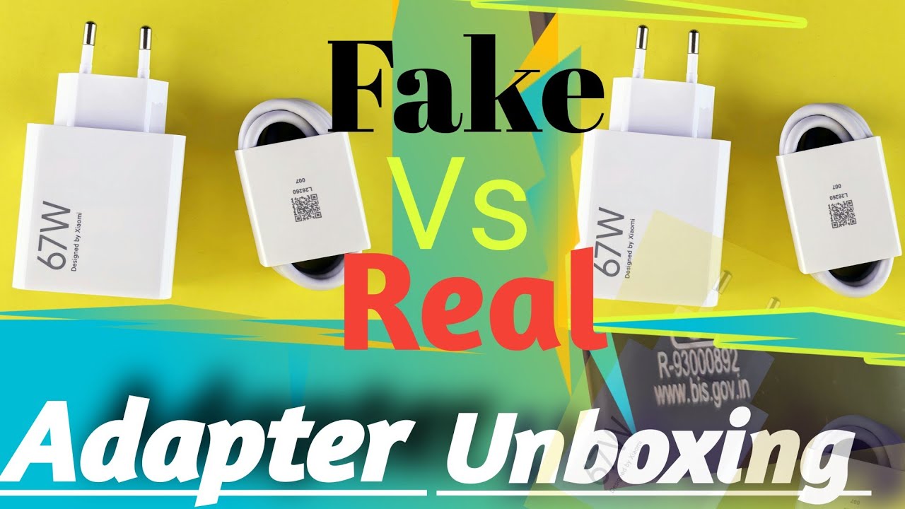 Charger (Adapter)⚡Real Vs Fake Kaise Pahchane | How To Identify ...
