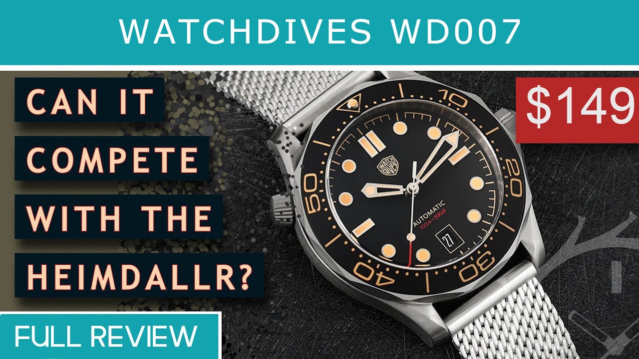 Watchdives WD007 titanium NTTD Full review - YouTube