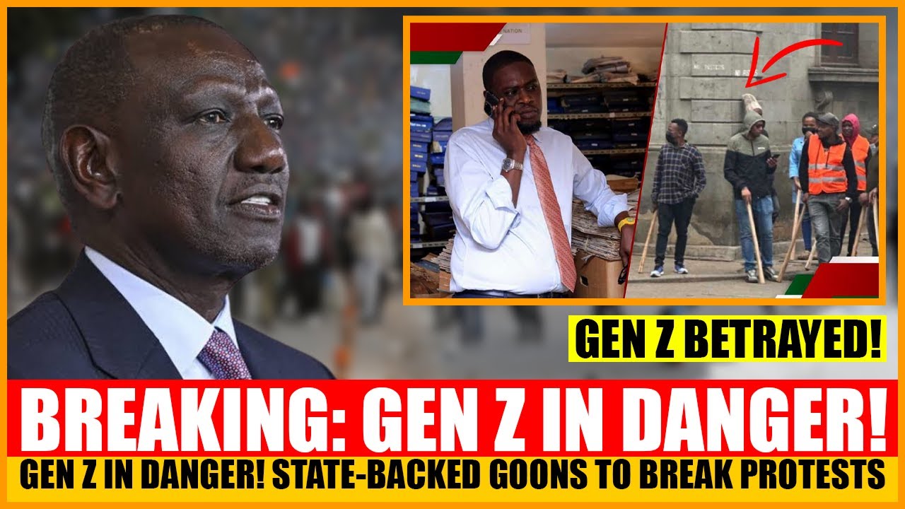 GEN Z IN DANGER! STATE-BACKED GOONS TO BREAK PROTESTS - YouTube
