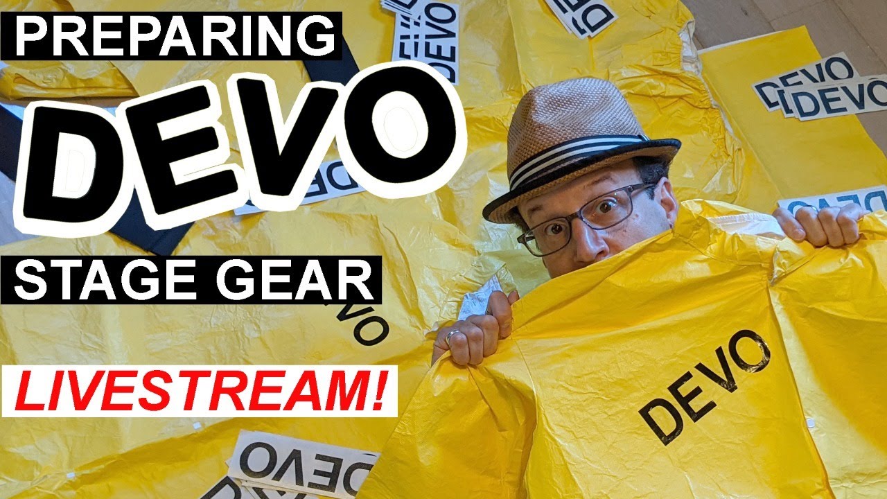 LIVE! Preparing DEVO Stage Gear For Upcoming 2021 Tour Dates - YouTube
