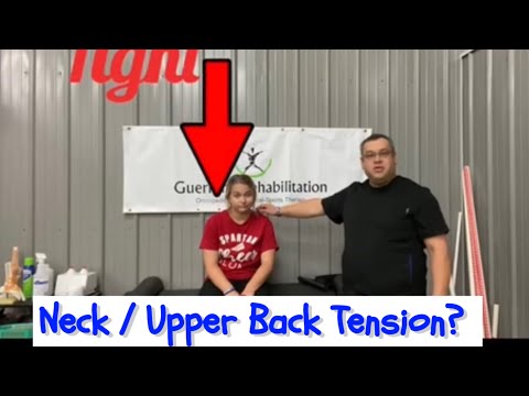 Quick and easy tip for neck and upper back tension‼️ - YouTube
