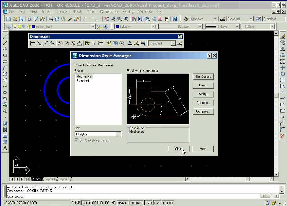 Simple AutoCAD 2006 Tutorial - less6_2.avi - YouTube