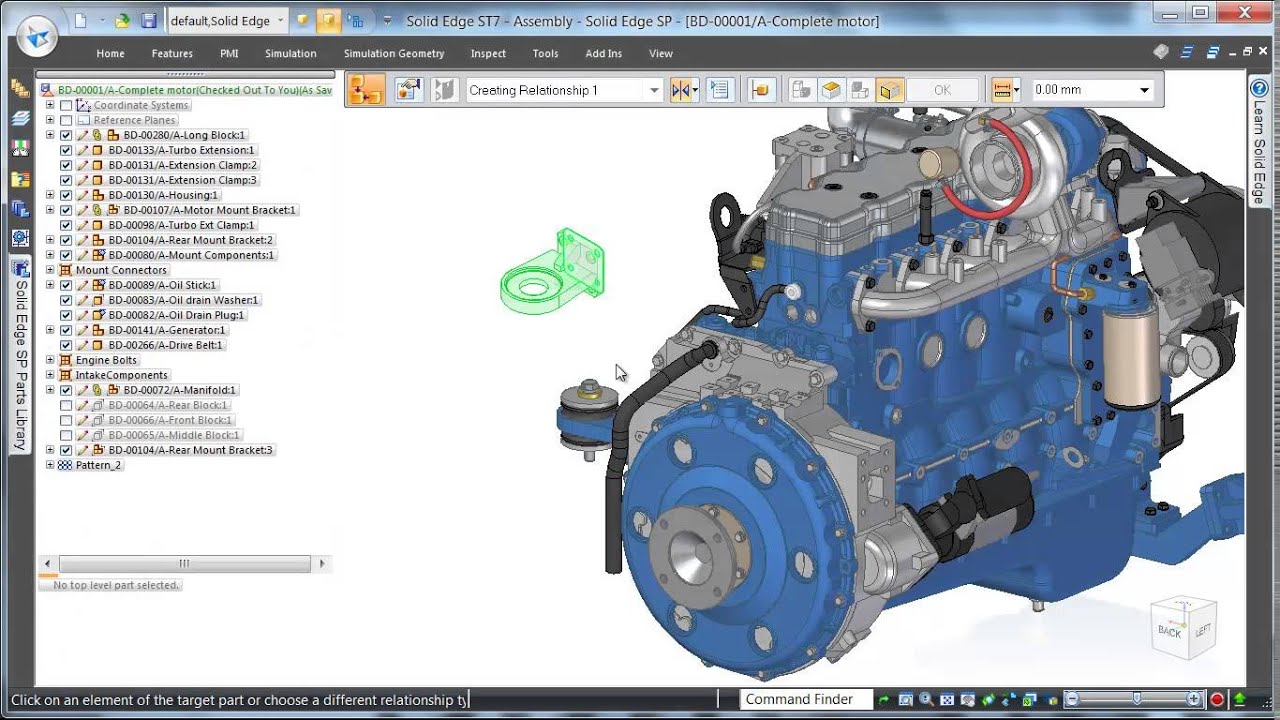Solid Edge ST7 - Duplicate Component - Montaj Ortamında Çoğaltma - YouTube