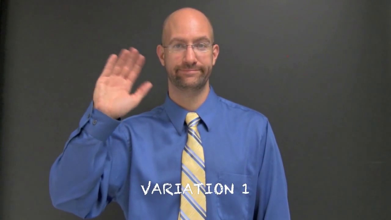 Getting Attention & Bidding Farewells Vocabulary | ASL - American Sign ...