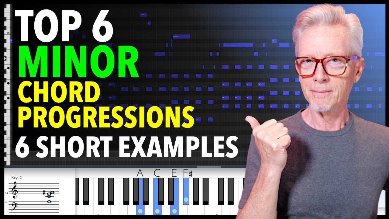 Top 6 Minor Chord Progressions - 6 examples - YouTube