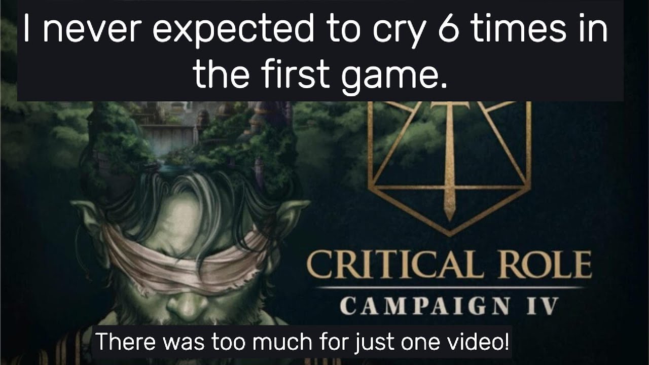 Campaign 4, Ep 1, Character Thoughts and introductions! -Spoilers ...
