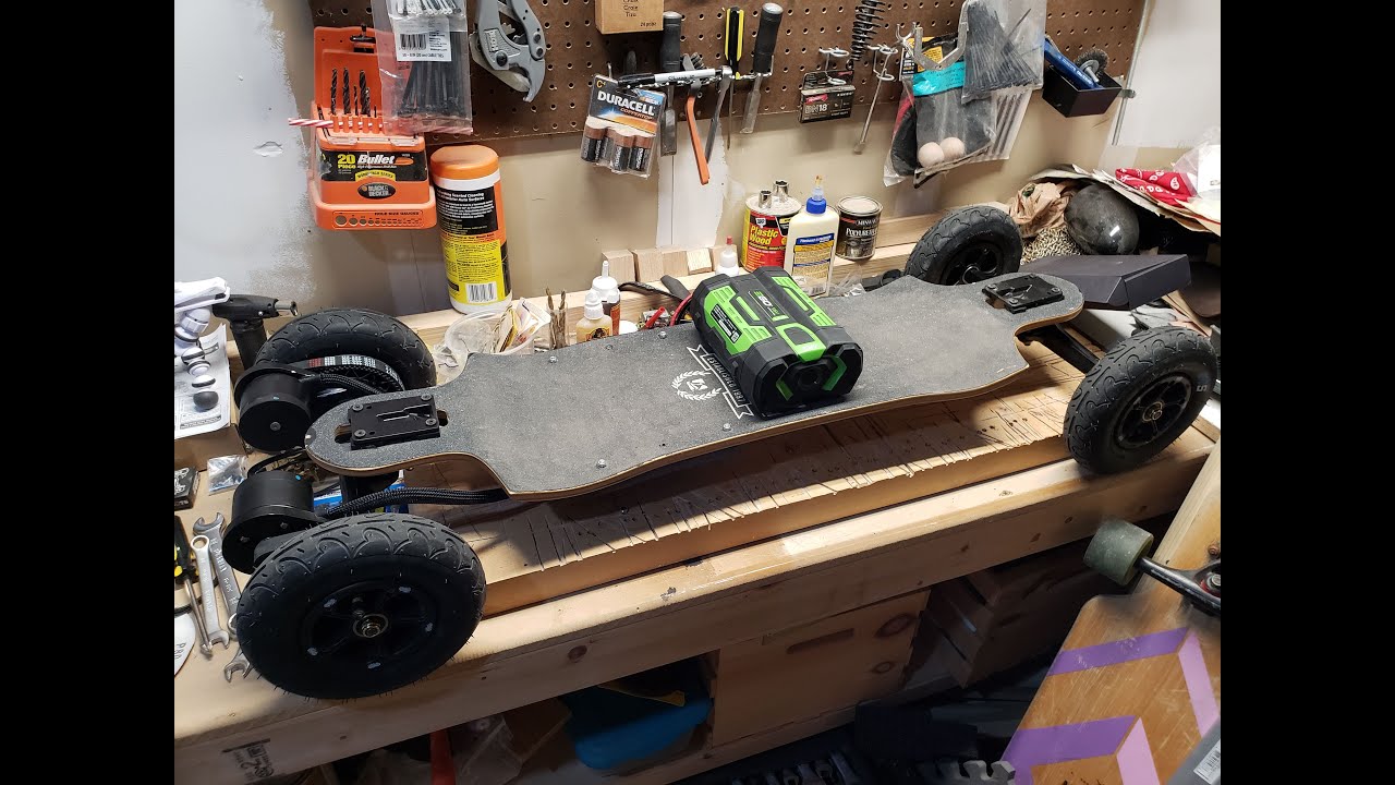 DIY Electric skateboard Build Part 5 - SUCCESS!! esk8 longboard all ...