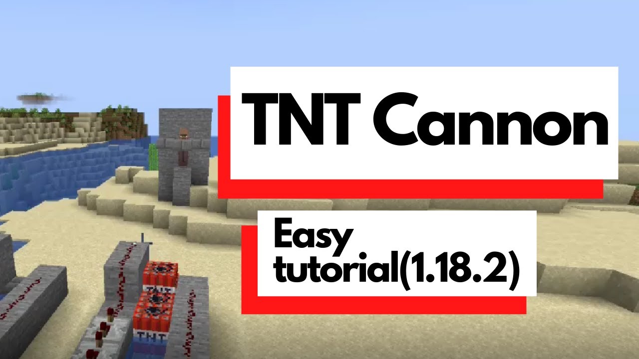(1.18.2) SIMPLE TNT CANNON tutorial - YouTube