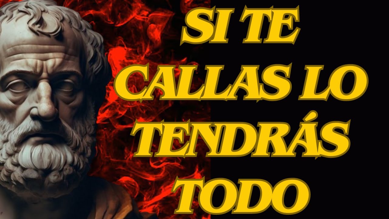 CÁLLATE y Actúa Como Si No Tuvieras Nada Que Perder | ESTOICISMO - YouTube