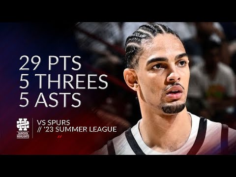 Michael Devoe 29 pts 5 threes 5 asts vs Spurs 2023 Summer League - YouTube