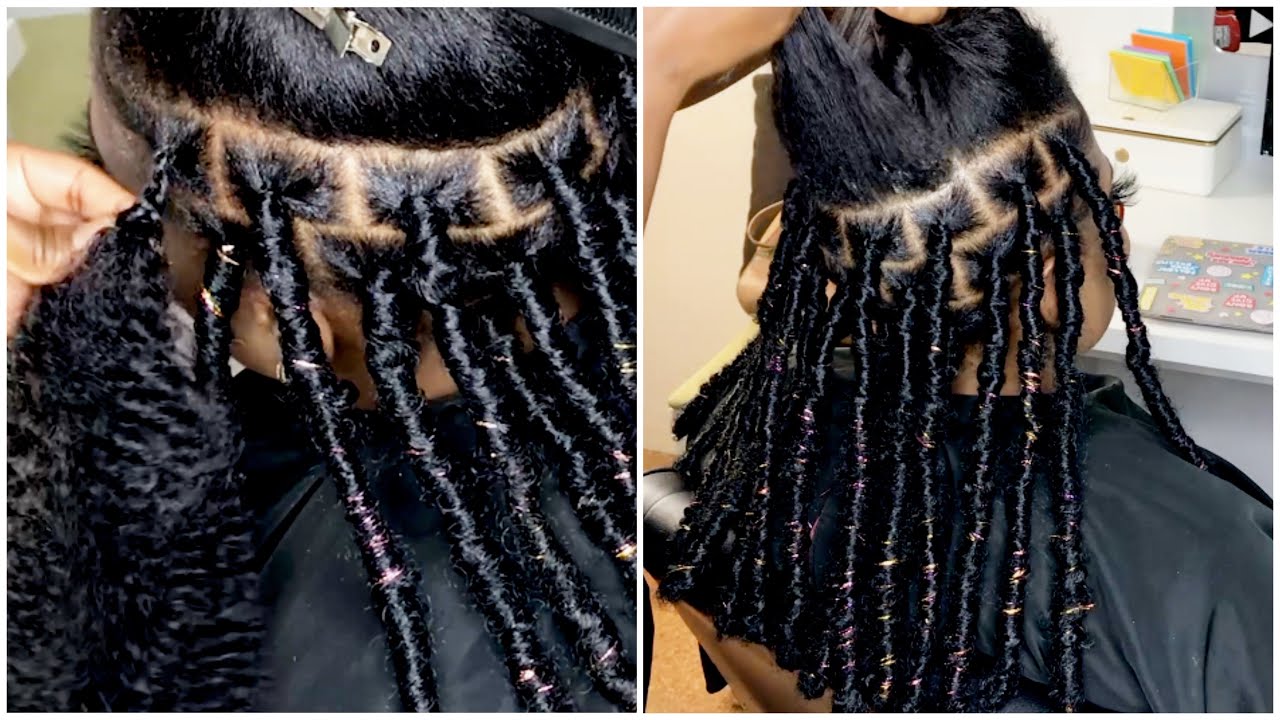 New Sparkle butterfly locs from Tiktok + Fastest way to install Locs ...