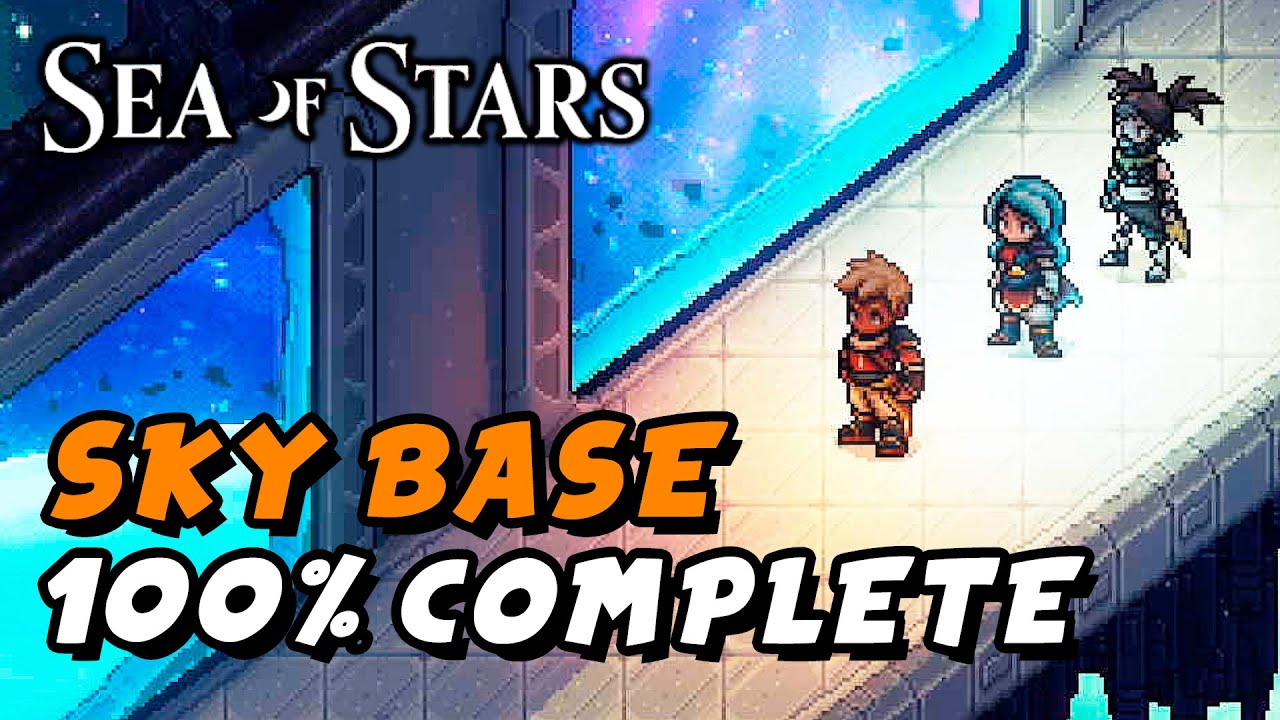 Sea Of Stars - Sky Base 100% Guide (All Chests, Rainbow Conches Etc ...