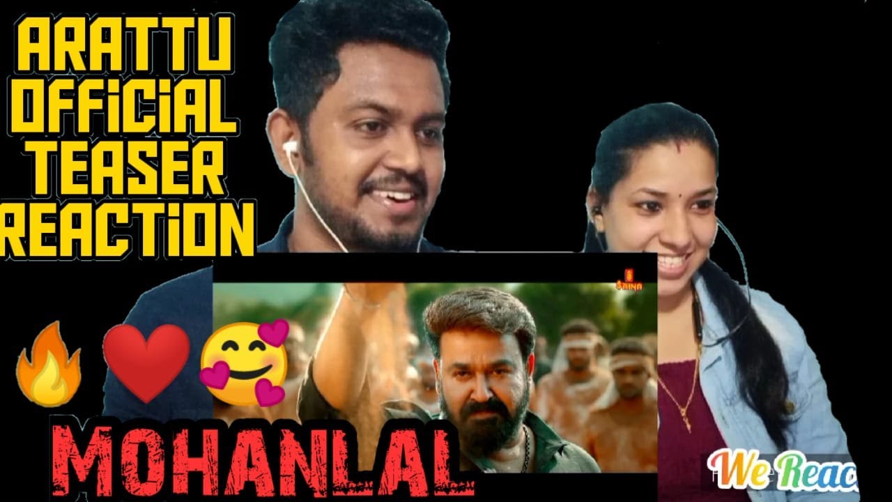 Arattu Official Teaser Video Reaction 🔥 MOHANLAL - YouTube