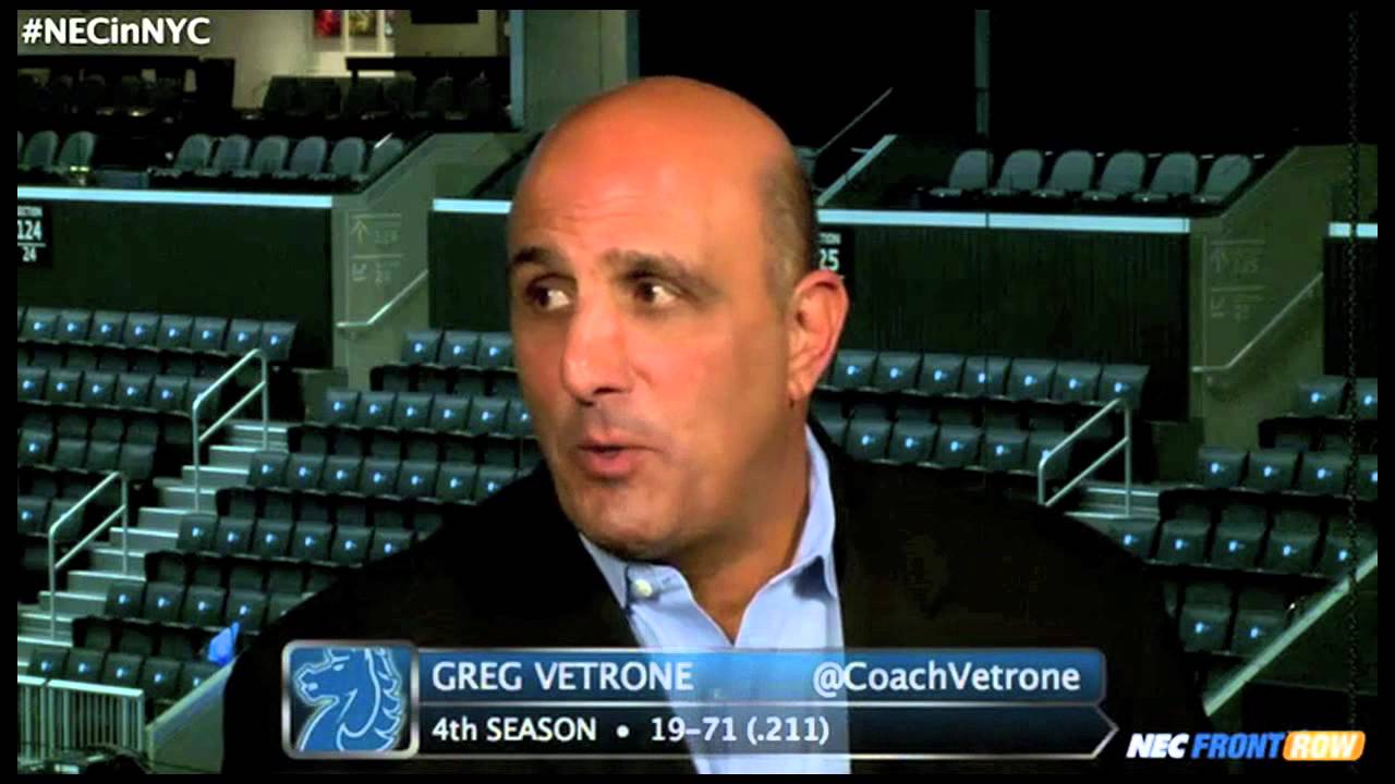 NEC Men's Basketball Media Day: FDU's Greg Vetrone - YouTube