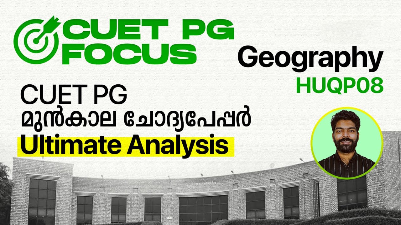 CUET PG | Previous Year Question Paper Analysis🔥| Geography (HUQP08 ...