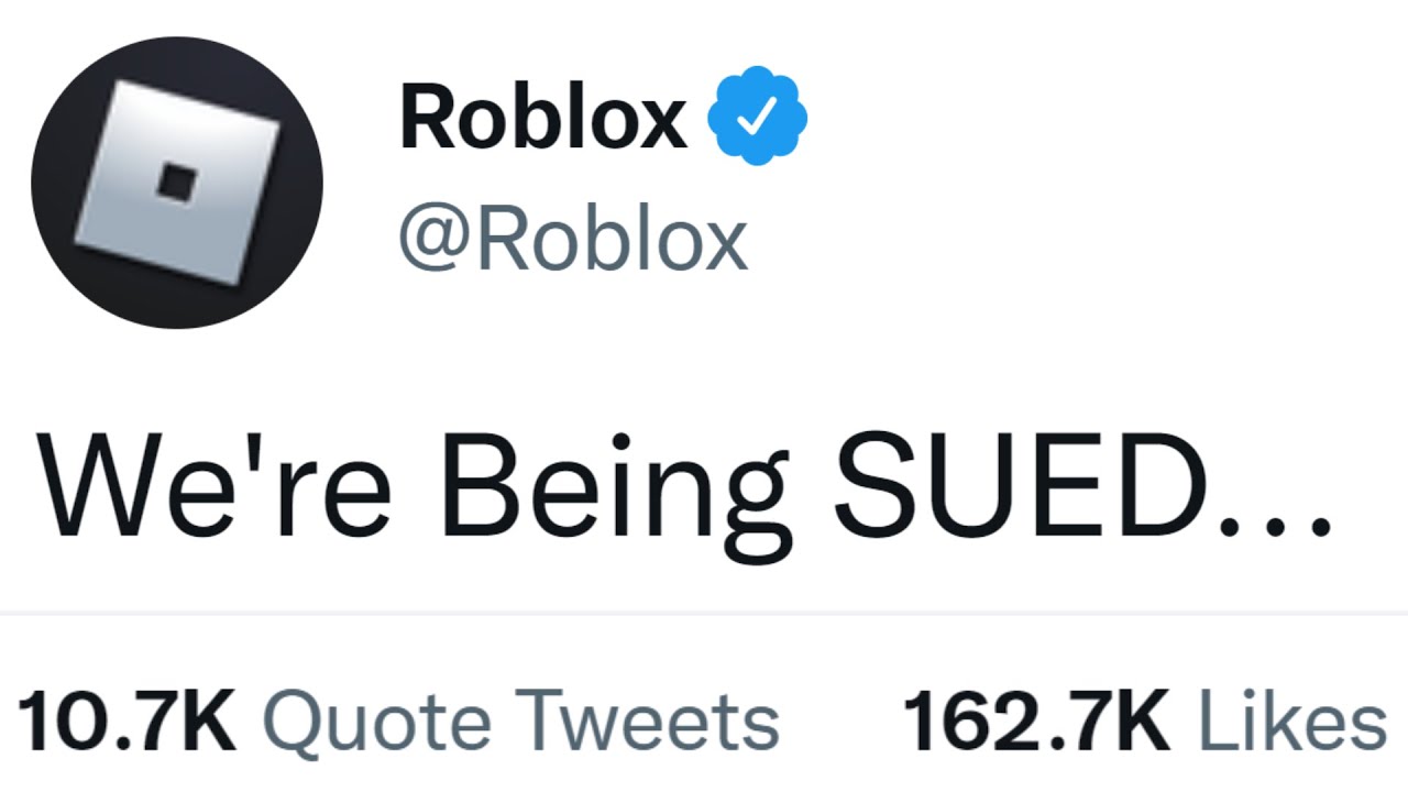 Roblox Is Getting SUED Again...?! - YouTube