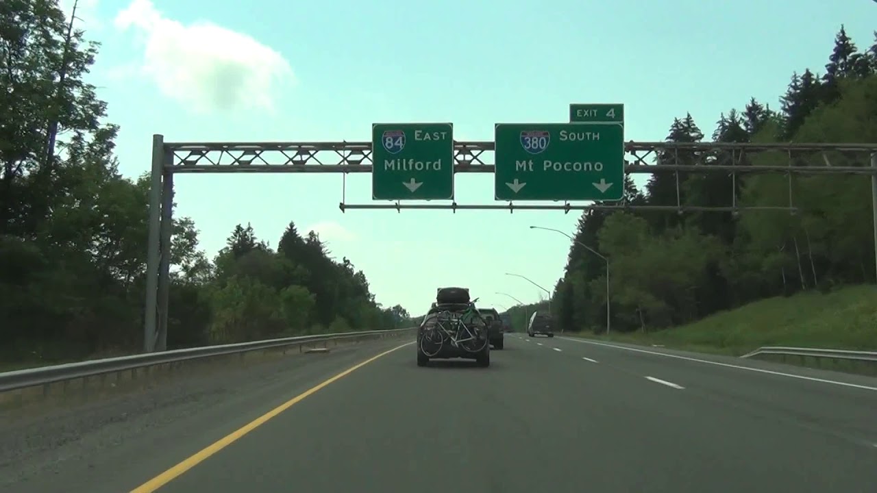 Pennsylvania - Interstate 84 East - Mile Marker 0 to 10 - YouTube