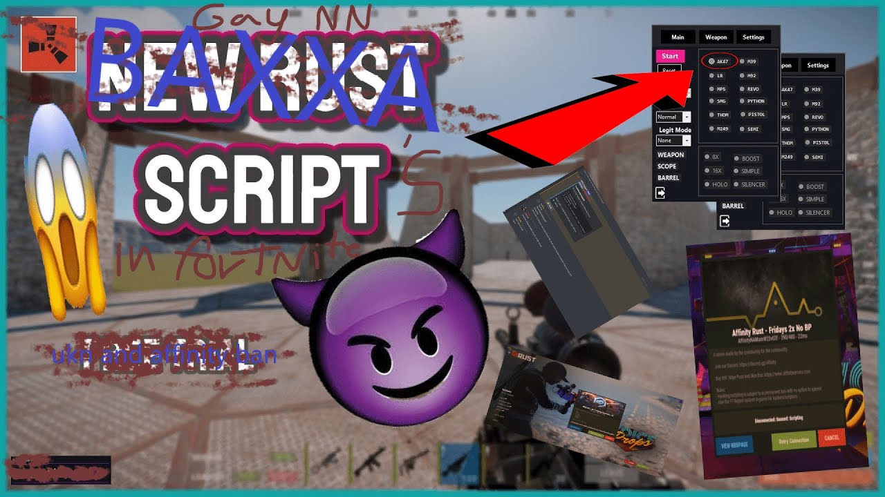 TRASH RUST PLAYER GETTING BANNED - YouTube