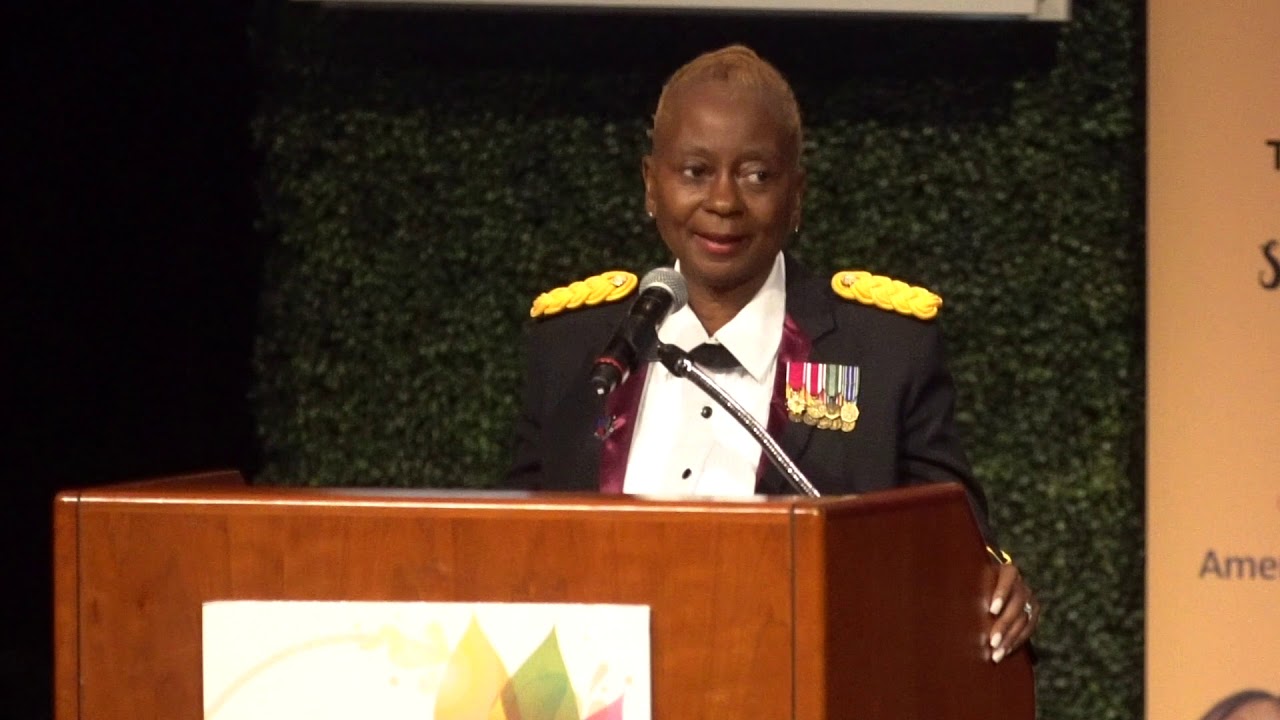 Col. Annette Tucker Osborne Accepts Cafe Mocha Radio Salute Her Award ...