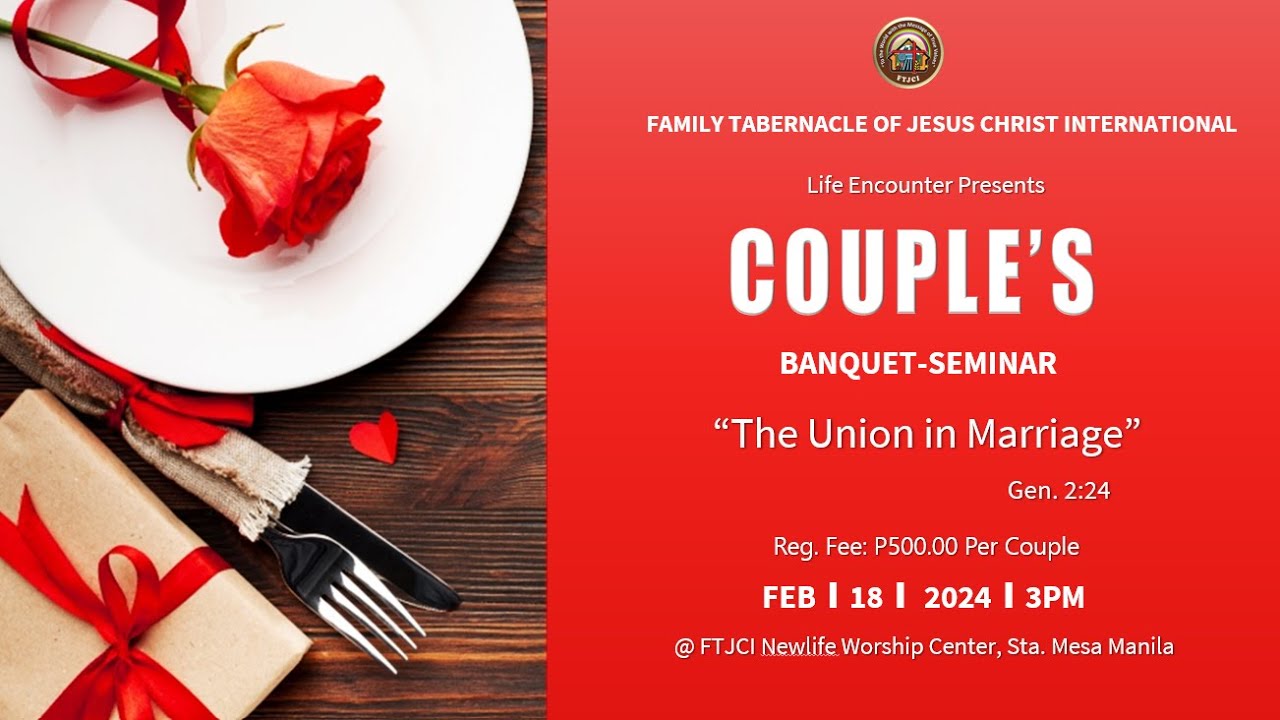 Couples Banquet-Seminar | Feb. 18, 2024 - YouTube