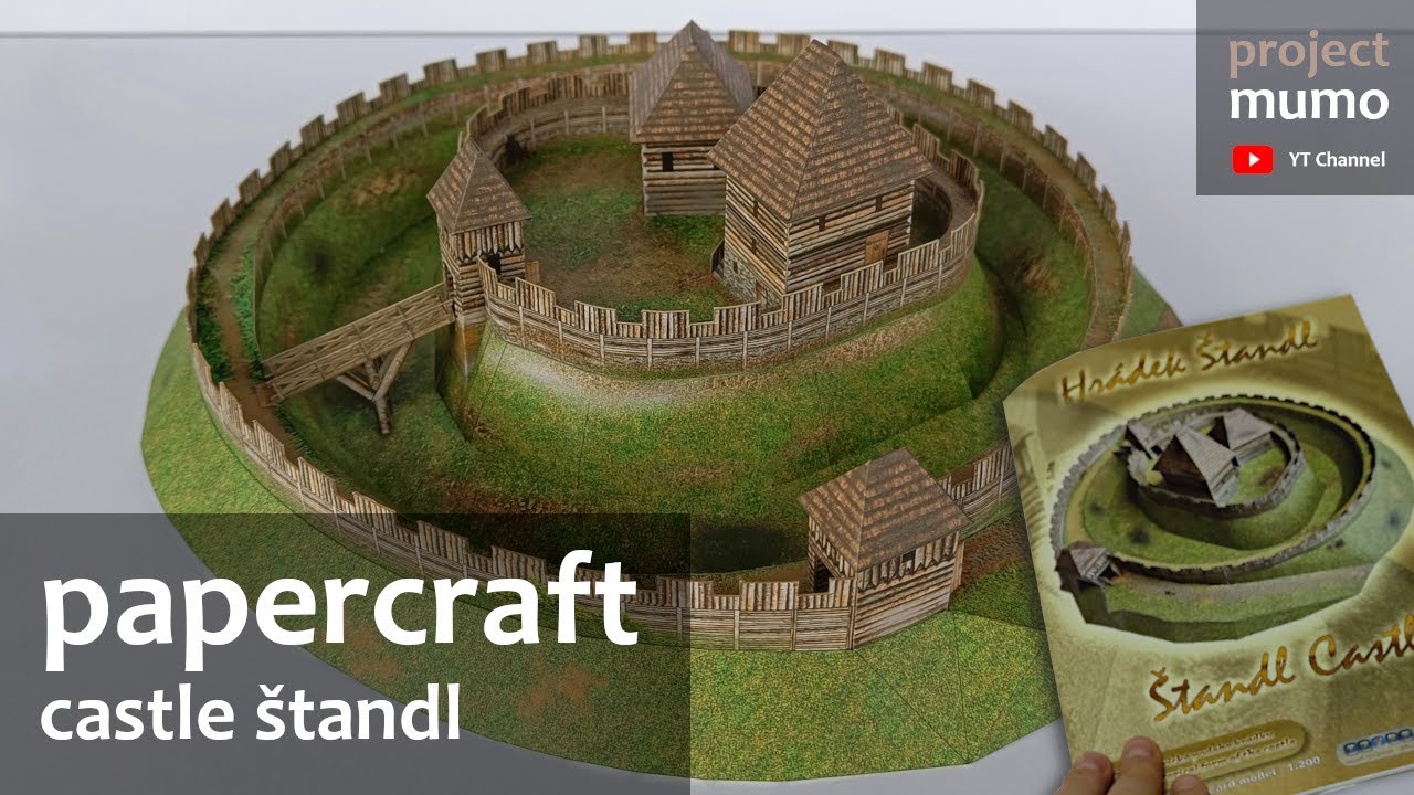 Castle Štandl | Making a paper model - YouTube