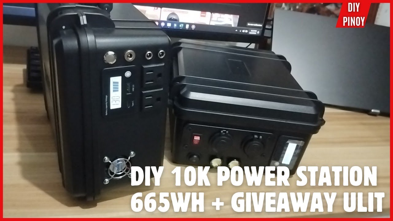 DIY Portable Power Station 665Wh LiFePO4 battery 12v 52Ah - YouTube