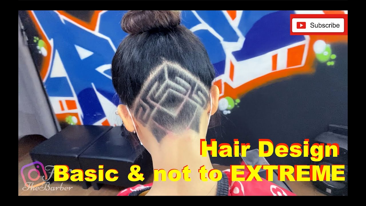 Awesome Hair tattoo tutorial / Hair Design - basic - YouTube