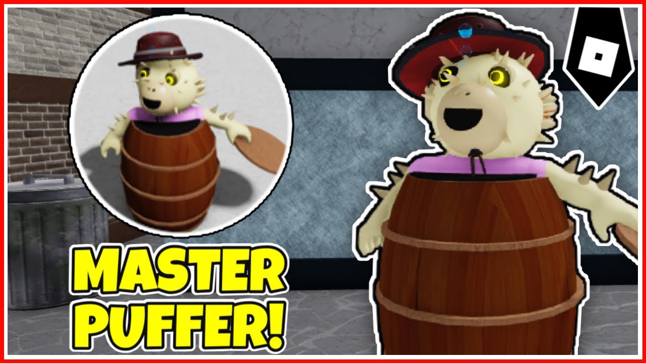 How to get "MASTER PUFFER" BADGE + PUFFERFISH PIGGY MORPH/SKIN in ...