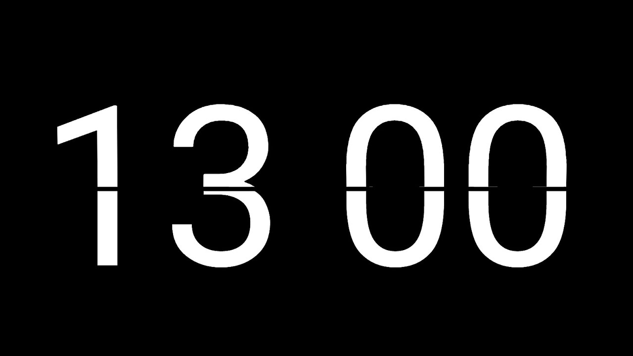 13 Minutes Countdown Flip Timer with Ticking Sound #countdowntimer ...