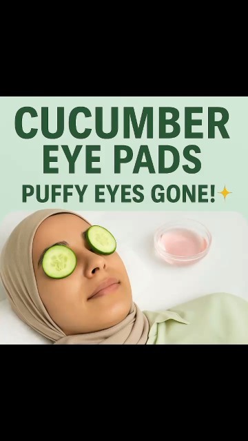 Cucumber Eye Pads, puffy eyes, cucumber benefits,glowing skin, home ...