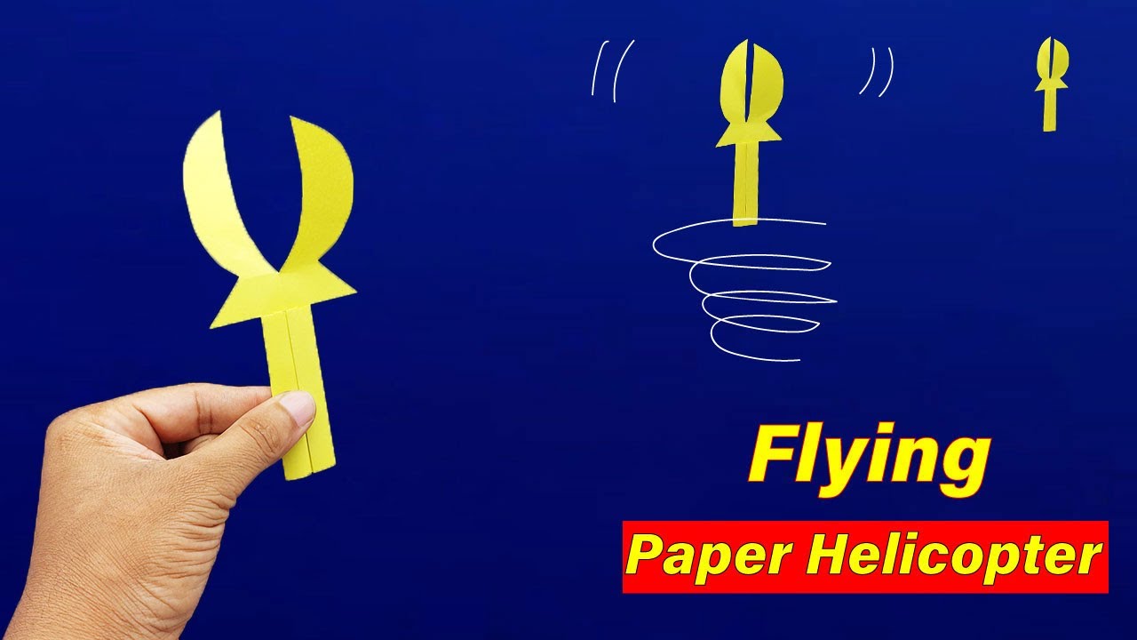 New Paper Helicopter - How to Make a Flying Helicopter Toy - Paper ...