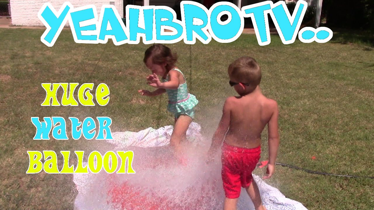 Gigantic Water Balloon Fail!! So much fun Huge Water Balloon Fail! With ...