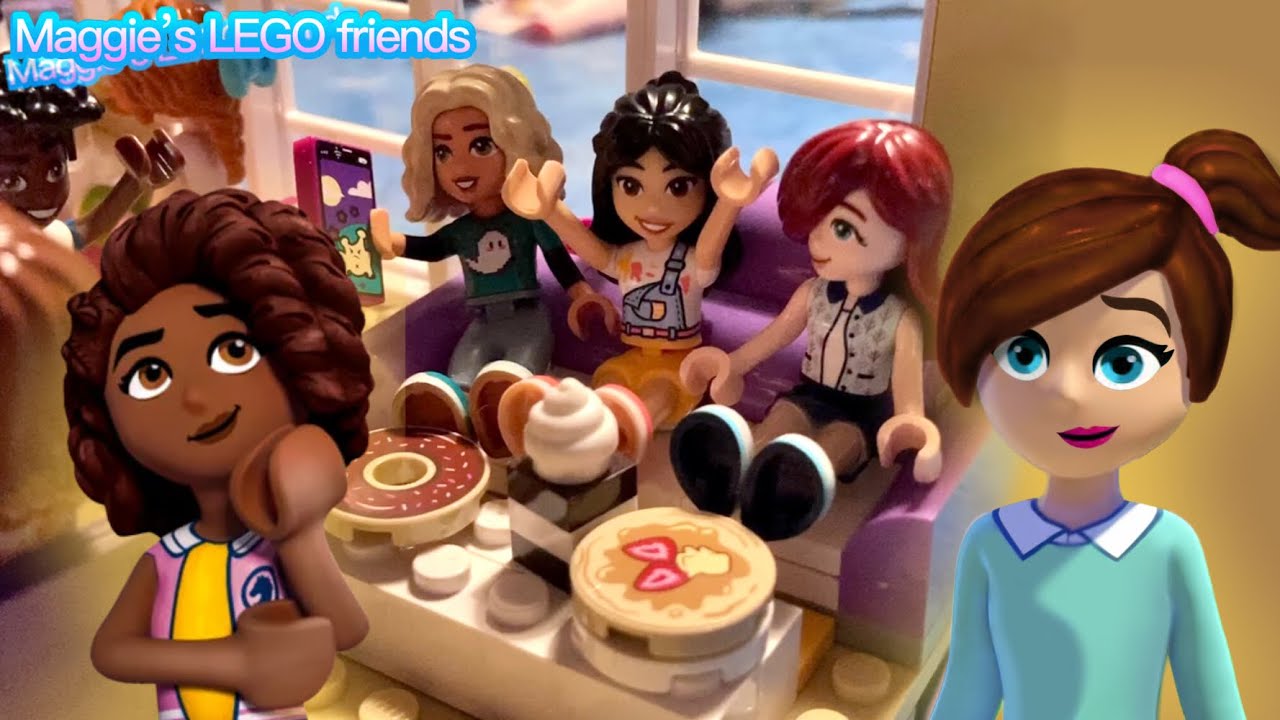 Friends having a nice evening together ! // LEGO Friends build ...